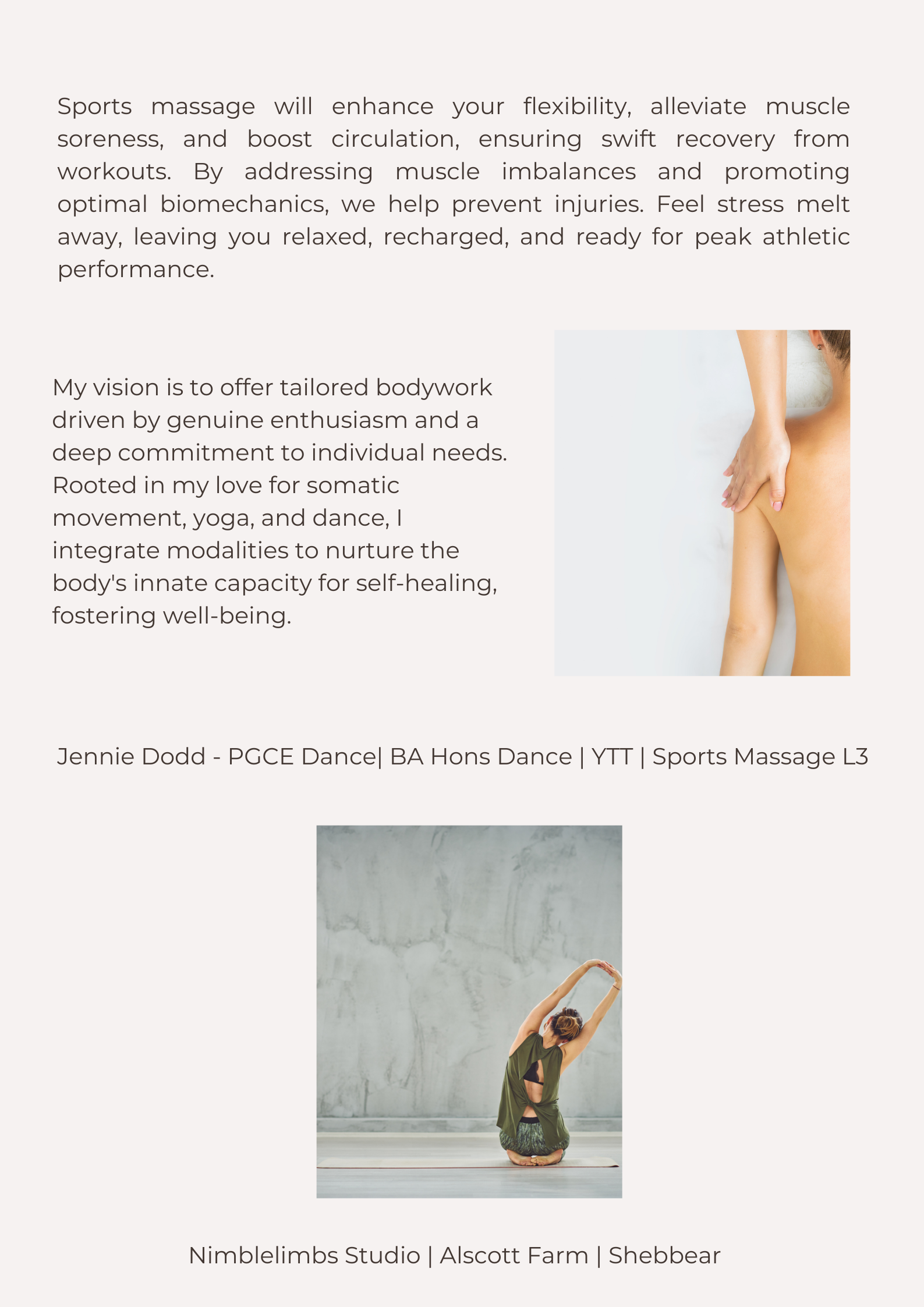 Massage – Nimblelimbs